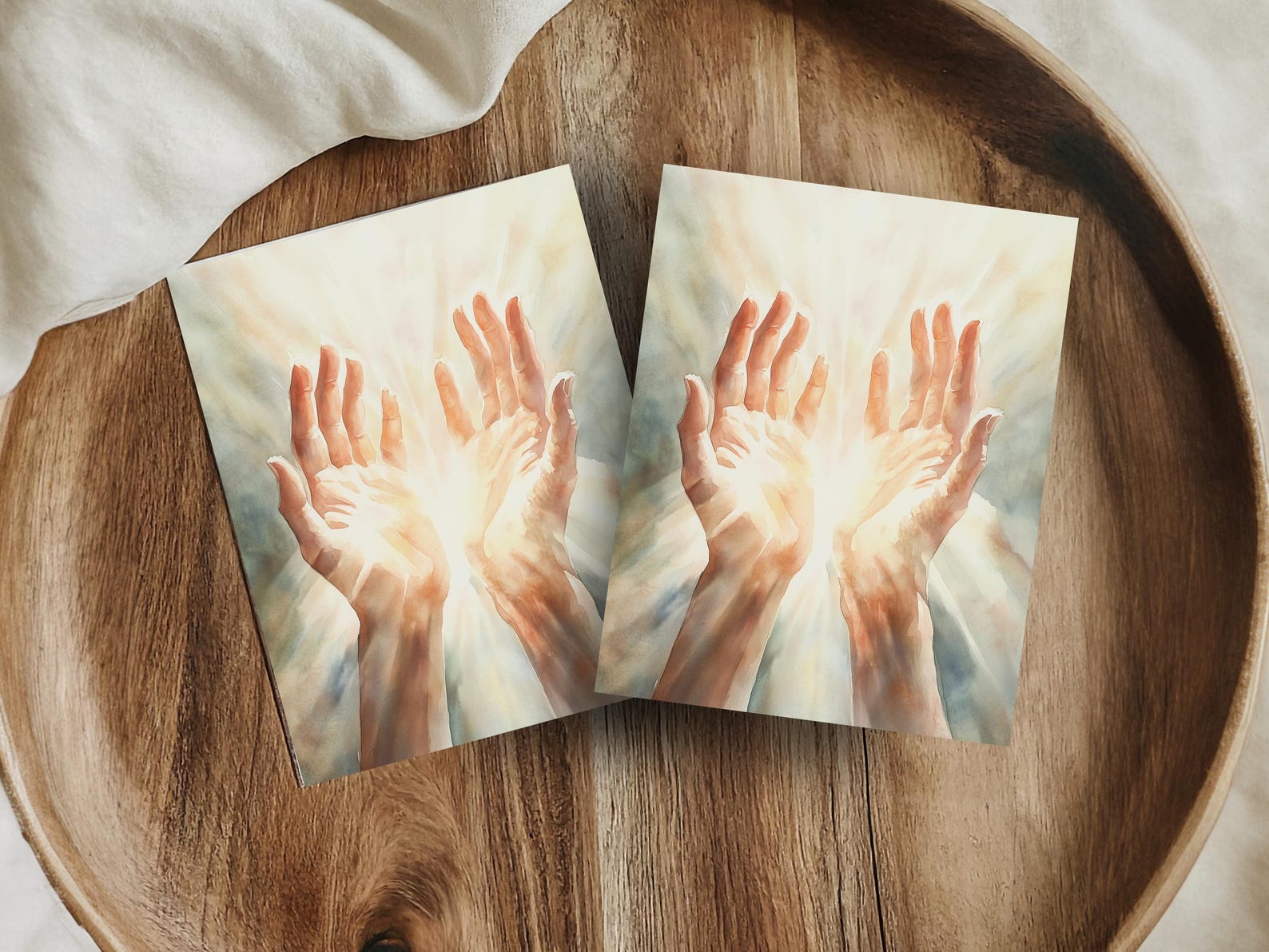 Jesus Christ Hands Offering Light, Inspirational Bible Digital Print ...