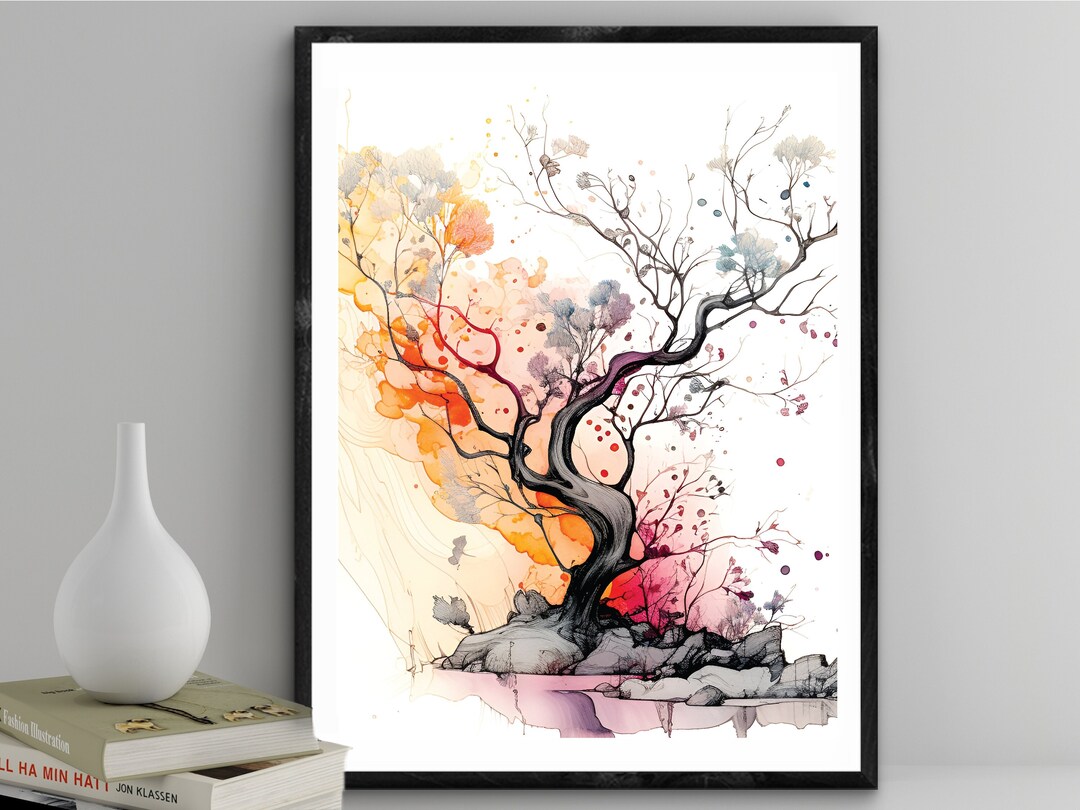 Moses and the Burning Bush, Bible Digital Art, Bible Ink Sketch, Bible ...
