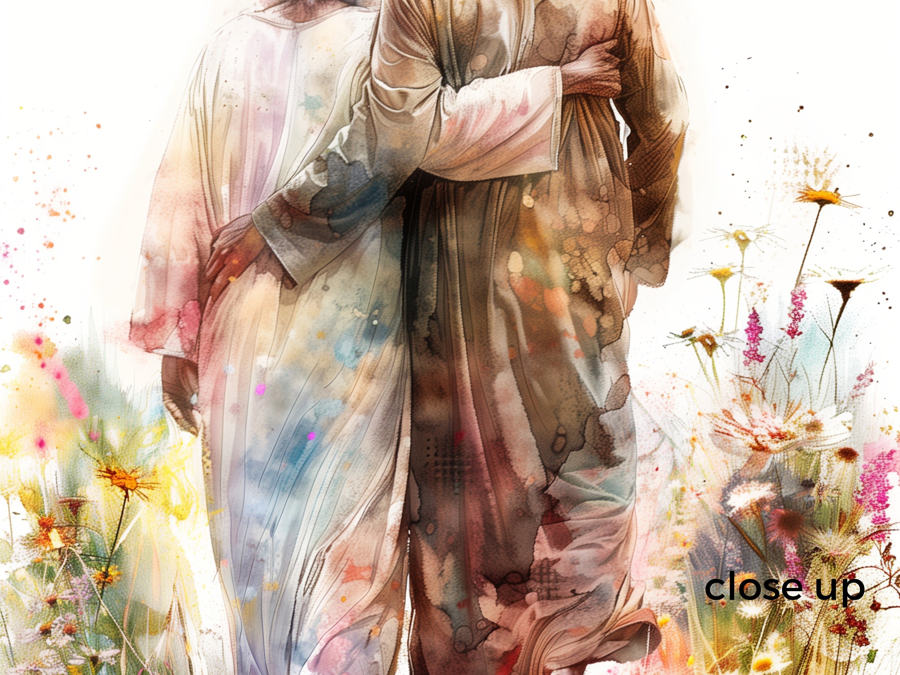 Guide Me to Heaven, Jesus Art Printable, Bible Digital Print ...