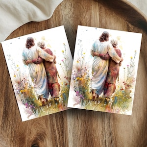 Guide Me to Heaven, Jesus Art Printable, Bible Digital Print ...