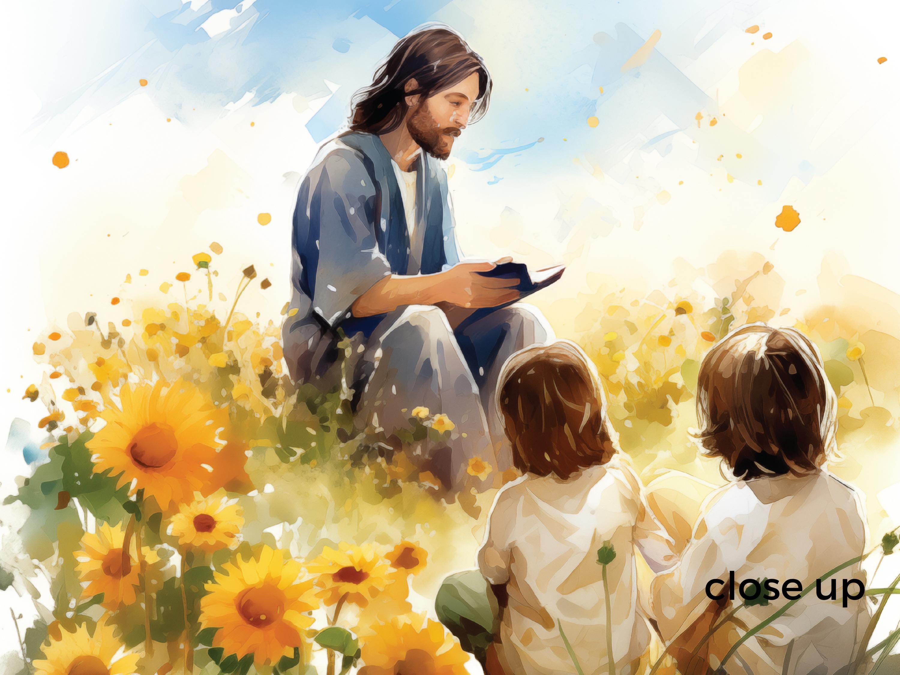 Jesus Christ With Two Boys, Brothers, Twins, Jesus Words, Bible Digital ...