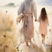 Jesus Christ With a Girl Printable, Bible Digital Print, Walk With Me ...