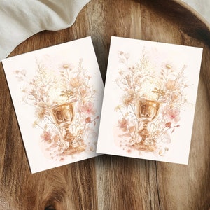 Sacred Chalice, Modern Digital Wall Art, Bible Digital Print, Eucharist ...