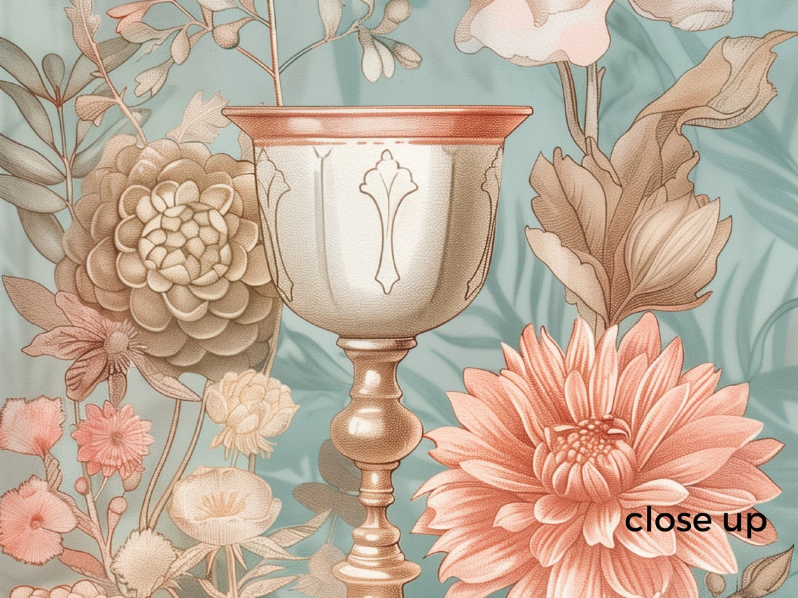 Sacred Chalice Holy Communion, Modern Digital Wall Art, Bible Digital ...