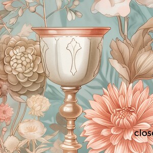 Sacred Chalice Holy Communion, Modern Digital Wall Art, Bible Digital ...