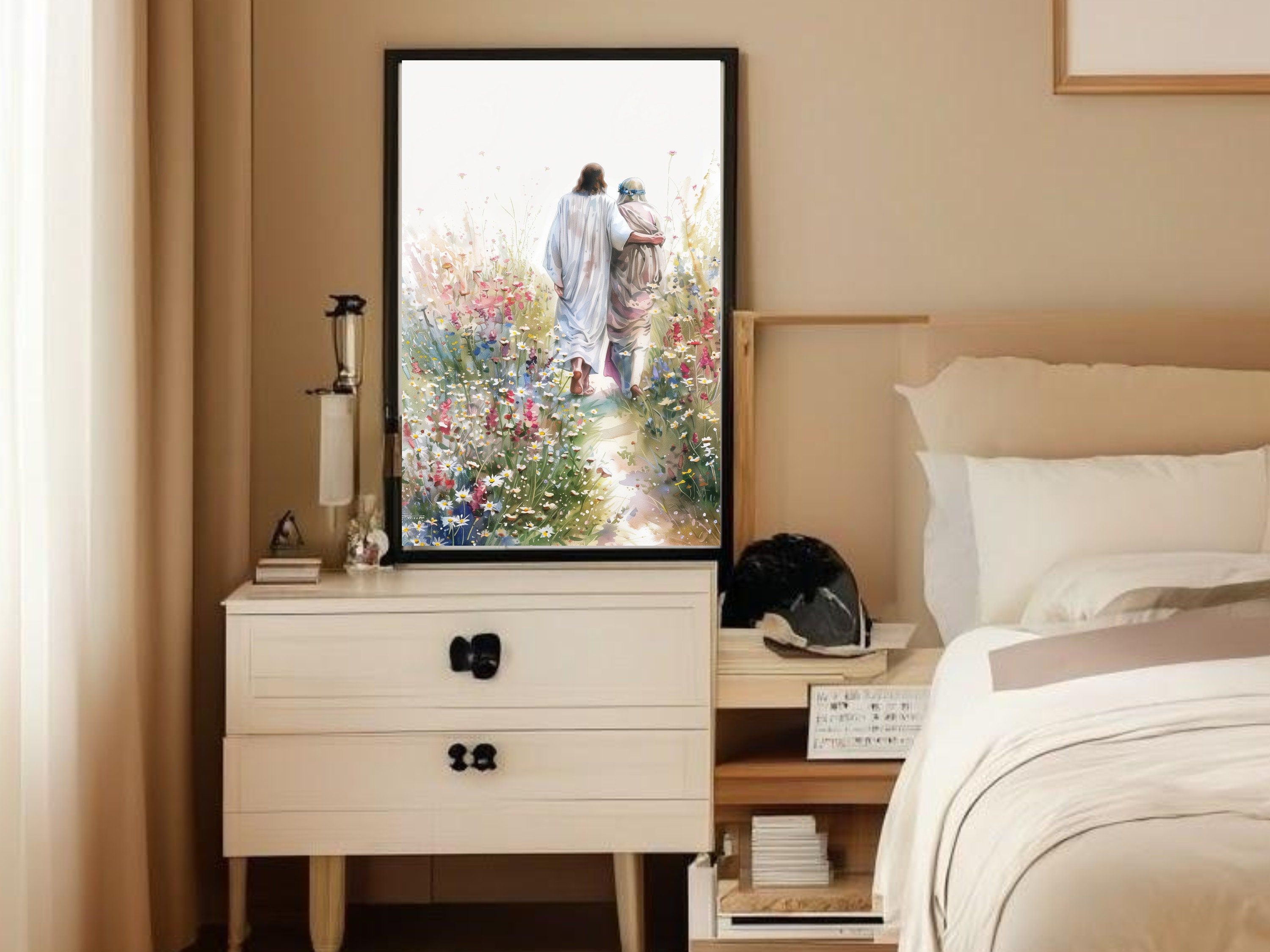 Guide Me to Heaven, Jesus Art Printable, Bible Digital Print ...