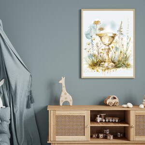 Sacred Chalice Holy Communion, Modern Digital Wall Art, Bible Digital ...