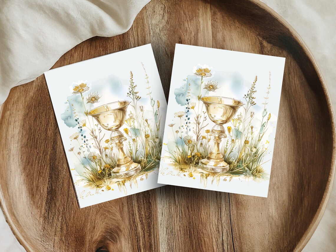 Sacred Chalice Holy Communion, Modern Digital Wall Art, Bible Digital ...