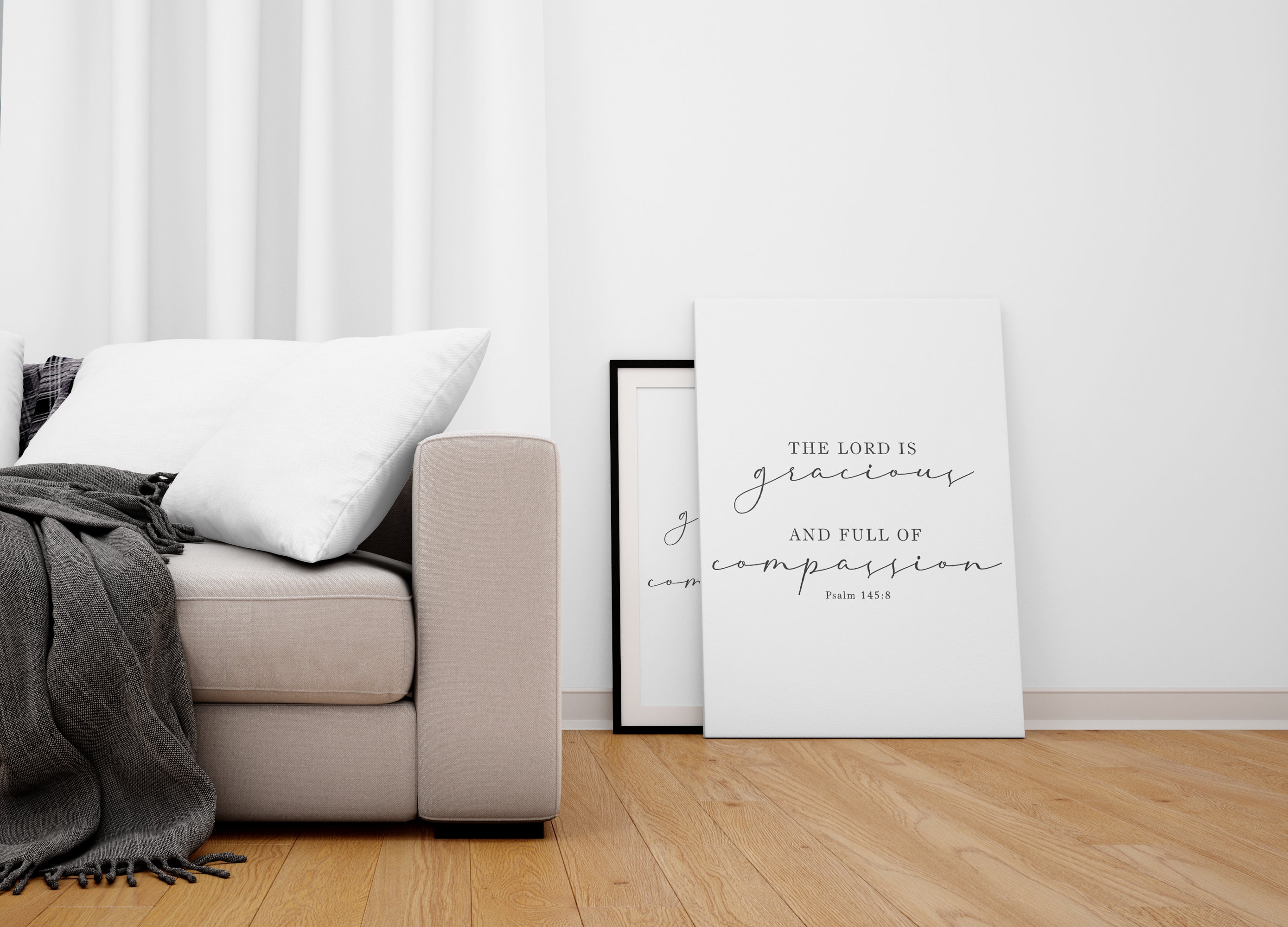 The Lord is Gracious Psalm 145:8 Bible Digital Art Print - Etsy