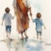 Jesus Christ With Two Boys Watercolor, Brothers, Bible Digital ...