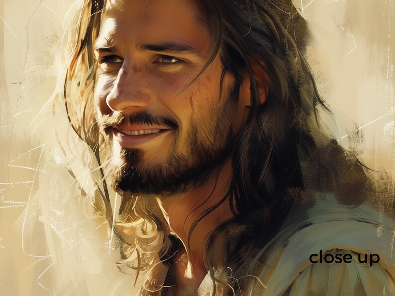 Jesus Smile, Joyful Peace INSTANT DOWNLOAD, Bible Digital Print, Jesus ...