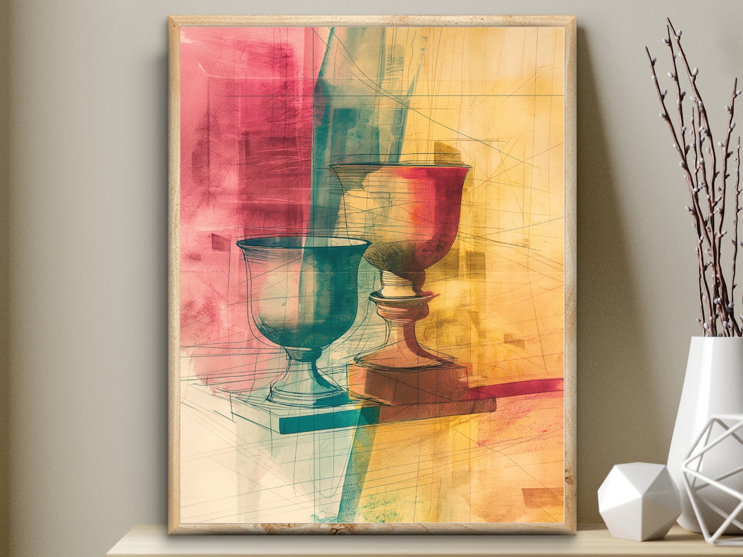 Catechist Gift, Sacred Chalice, Modern Digital Wall Art, Bible Digital ...