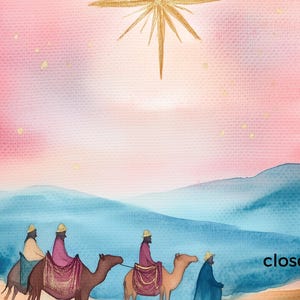 The Magi, Three Wise Men Nativity Print, Christmas Wall Art Bible ...