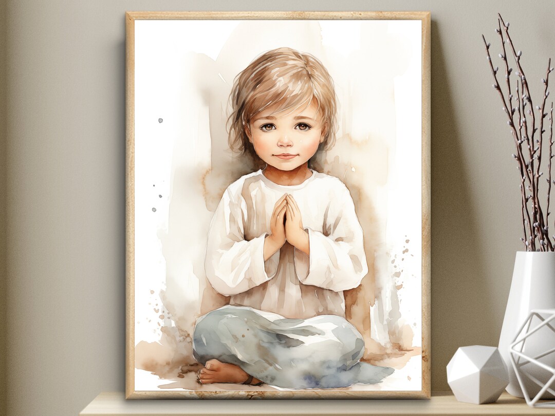 Little Boy Praying, A Child of God, Christian Printable, Bible Nursery ...