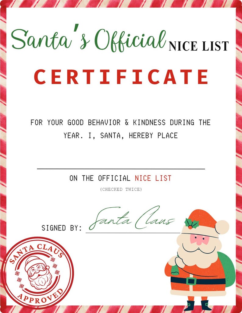 Dear Santa Letters With Official Letter From the North Pole. Santa's ...