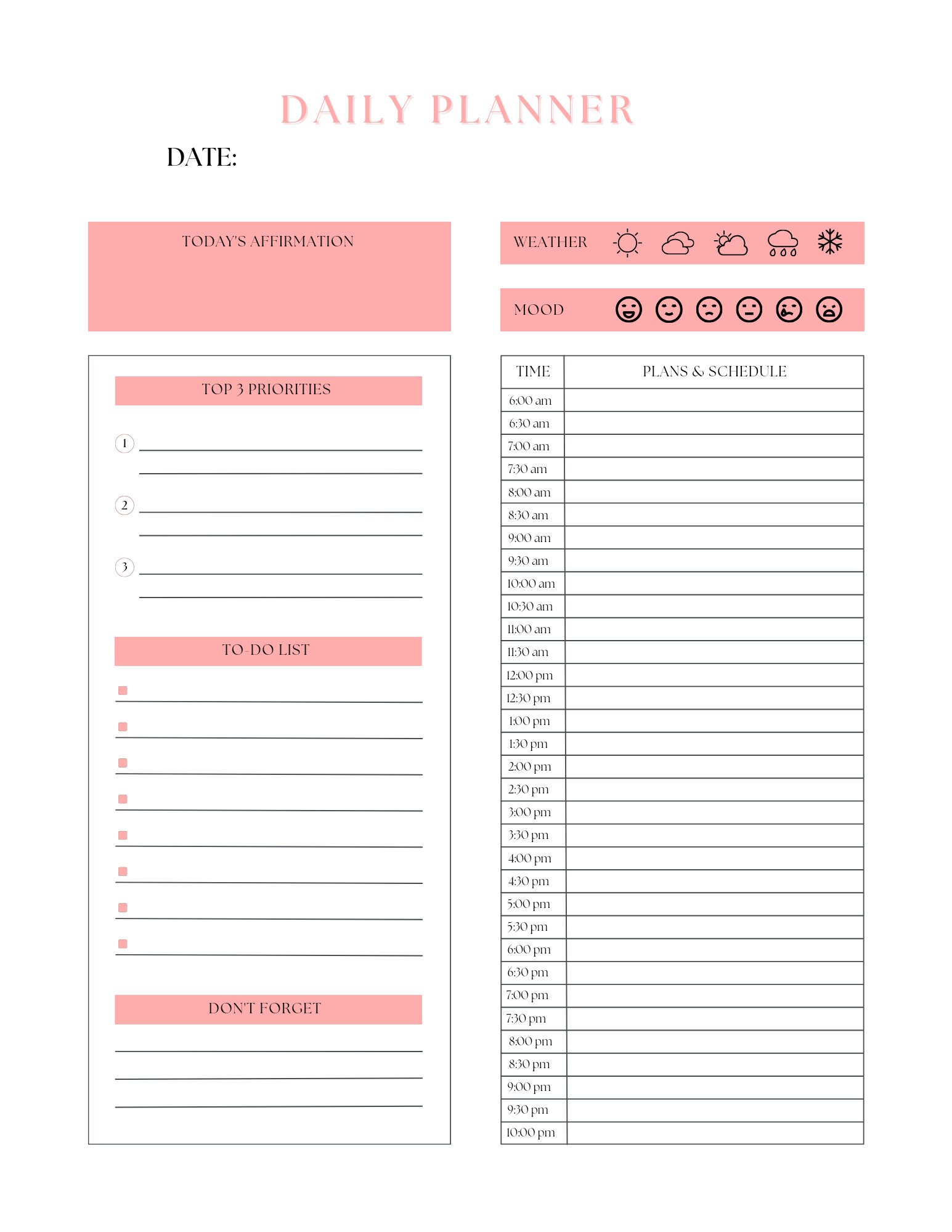 Weekly Planner. Calendar 2024. Daily Planner. Monthly Budget Planner ...