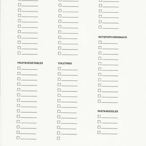 Grocery List Includes Blank Sheet to Create Your Own! - Etsy