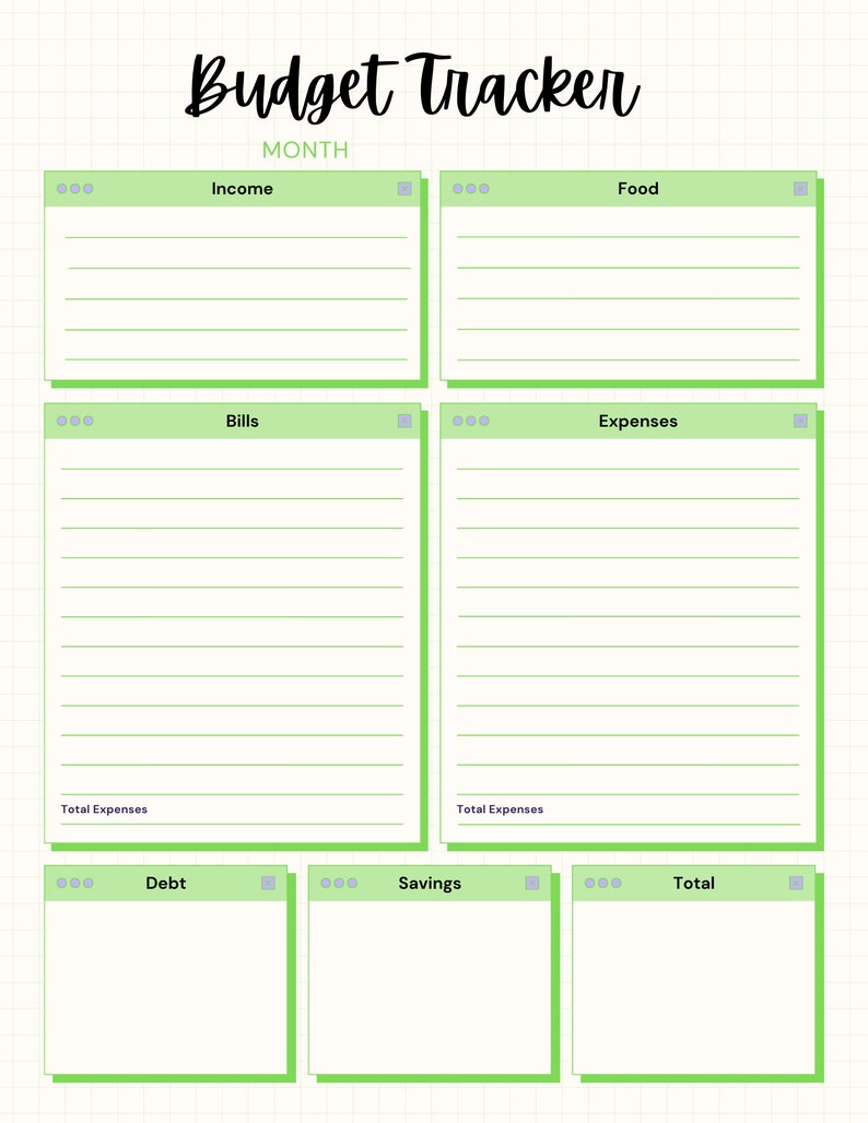 2024 - Green Theme Daily Planner. Calendar. Notes. Weekly Menu. - Etsy