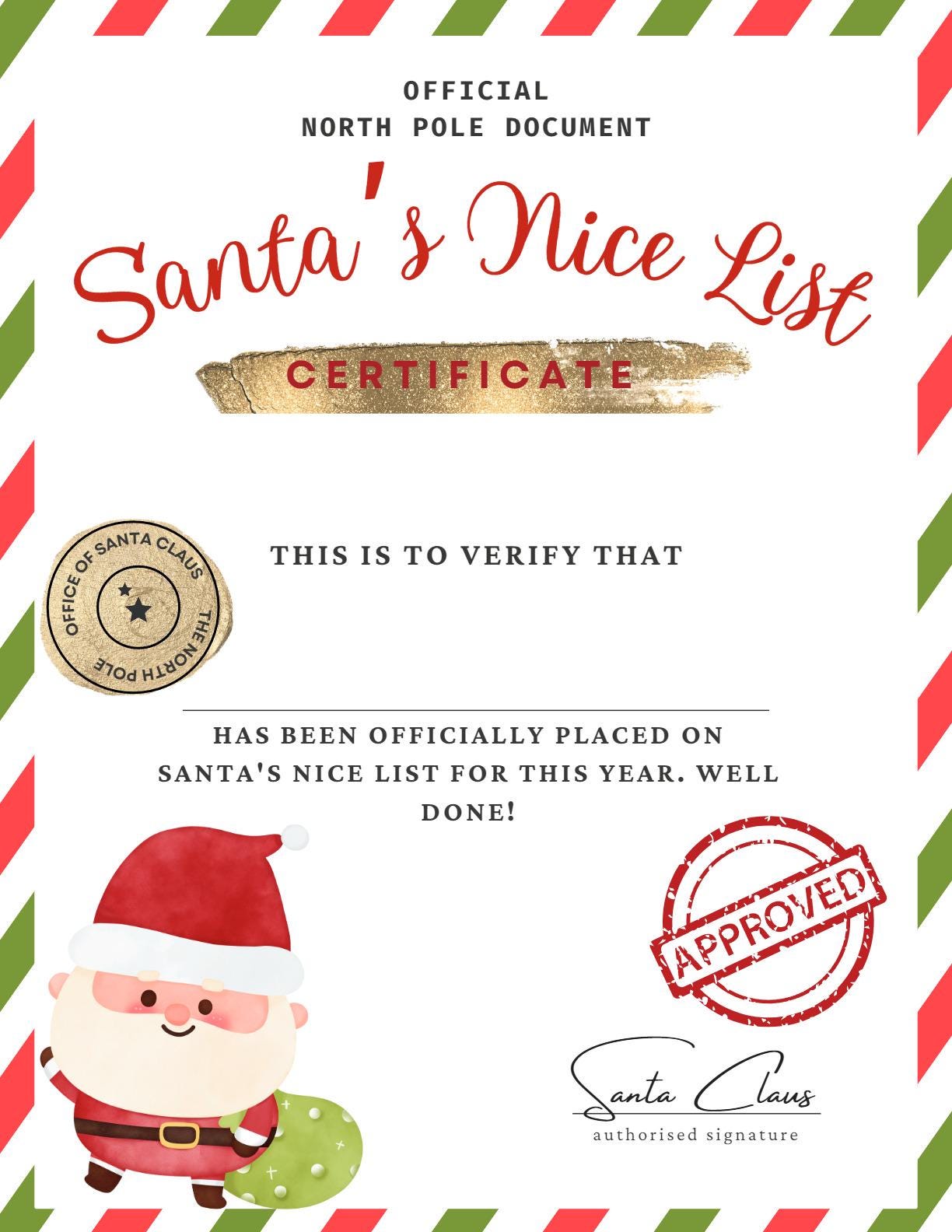 Dear Santa Letters With Official Letter From the North Pole. Santa's ...