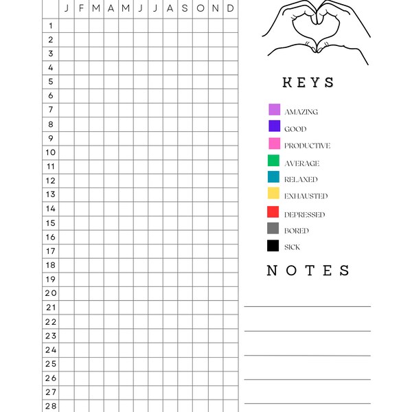 Mood Tracker - Etsy