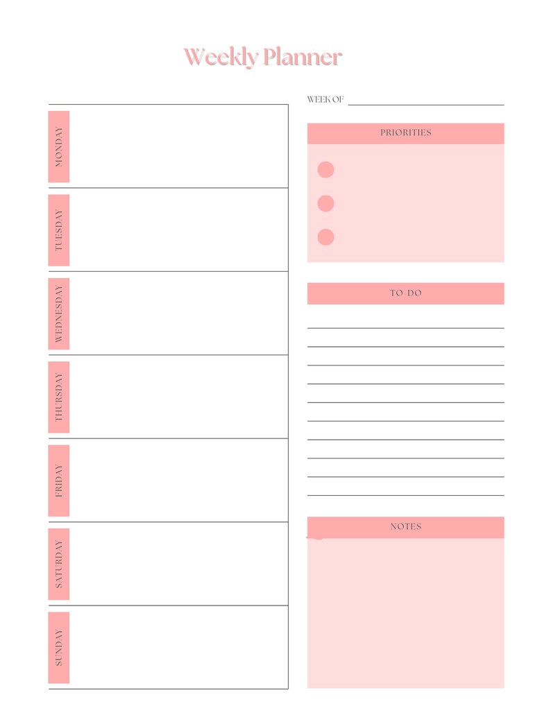 Weekly Planner. Calendar 2024. Daily Planner. Monthly Budget Planner ...