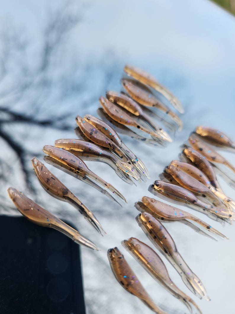 STS 1.25 Ice Minnow Soft Plastic Ice Fishing Bait -- Sweet Tea - Etsy