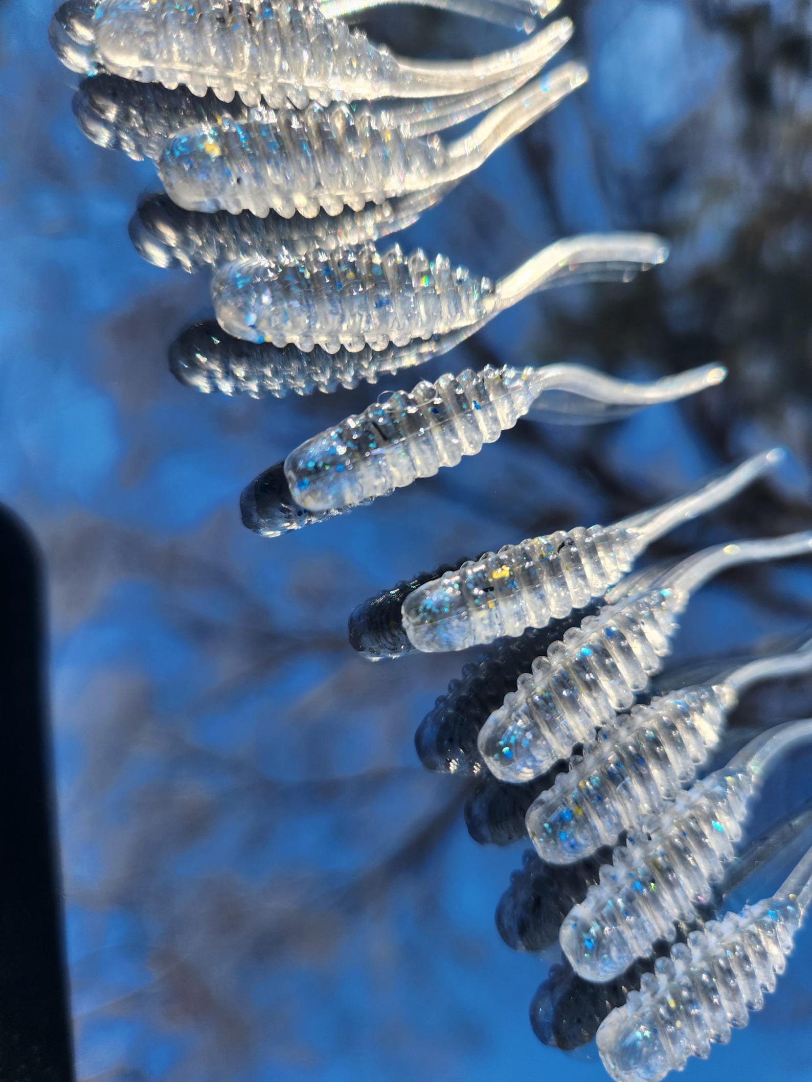 STS 2.25 Zipper Stinger Tail Soft Plastic Crappie Fishing Bait ...