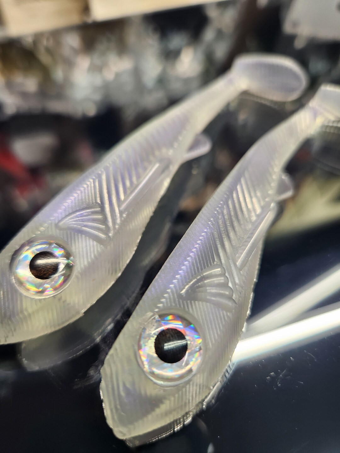 STS 5.0 Money Maker HP Swimbait Soft Plastic Bass Fishing Bait -- Vob With Silver Eyes - Etsy