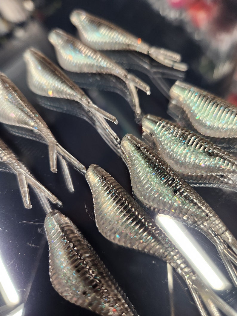 STS 2.25 Crappie Pork Belly Shad Soft Plastic Fishing Bait -- Bad Shad ...