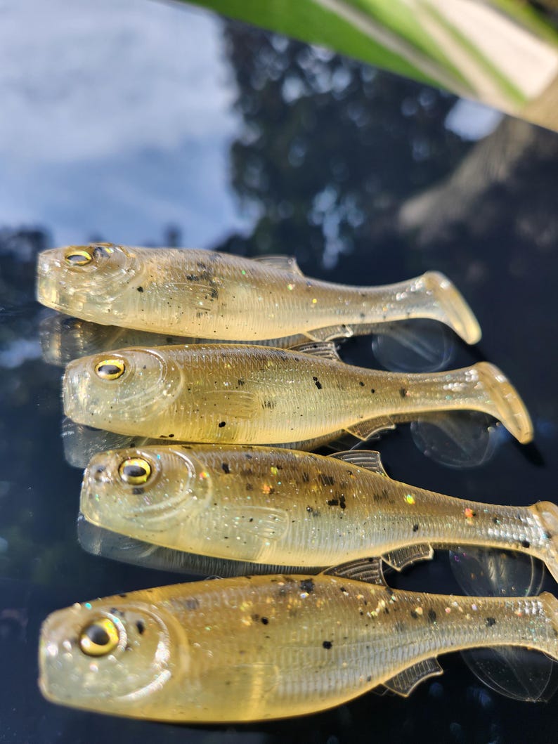 STS 3.8 Super Shad Swimbait Soft Plastic Bass Fishing Bait -- Sand Goby ...