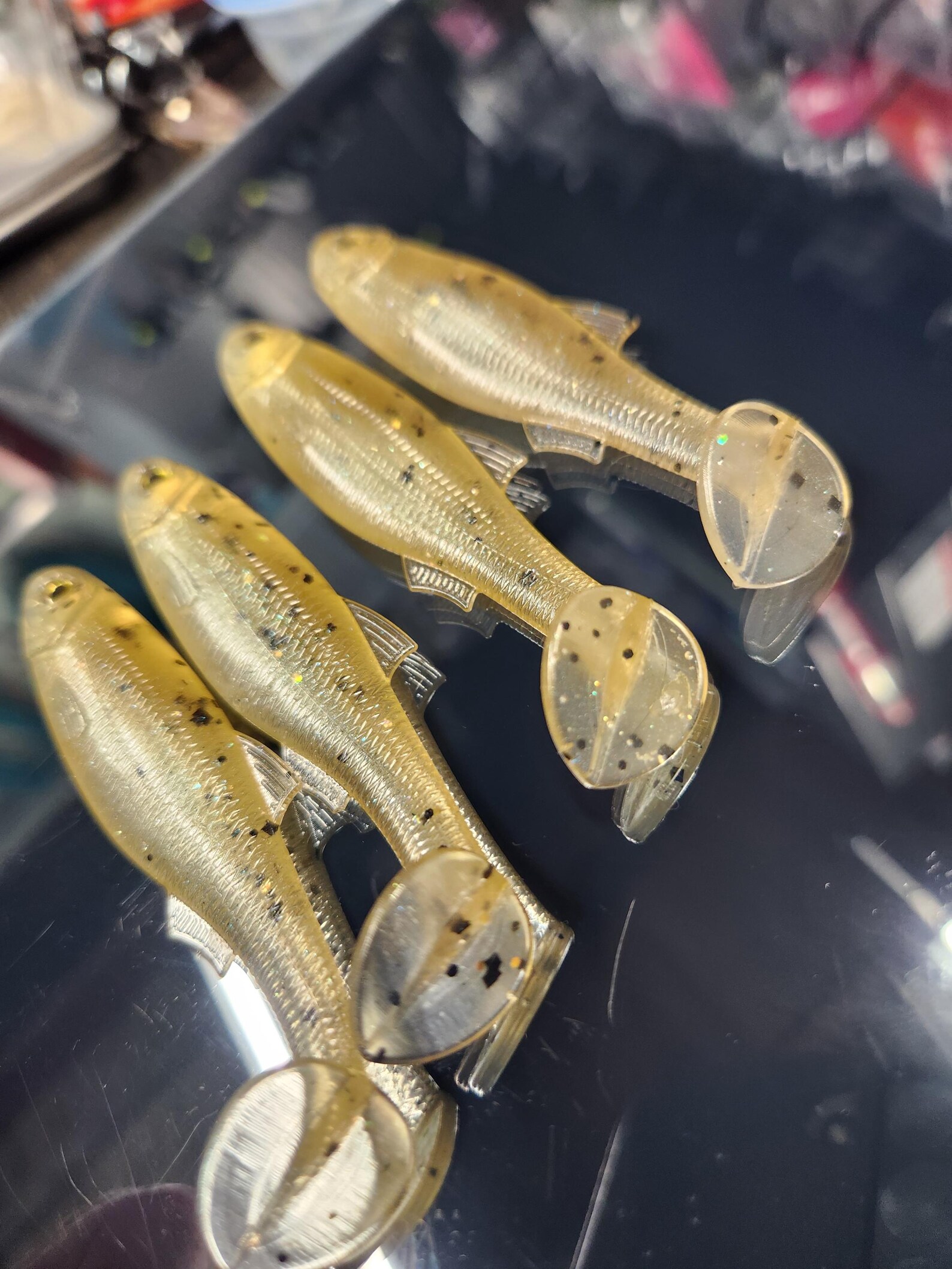 STS 3.8 Super Shad Swimbait Soft Plastic Bass Fishing Bait -- Sand Goby With Gold Eyes - Etsy