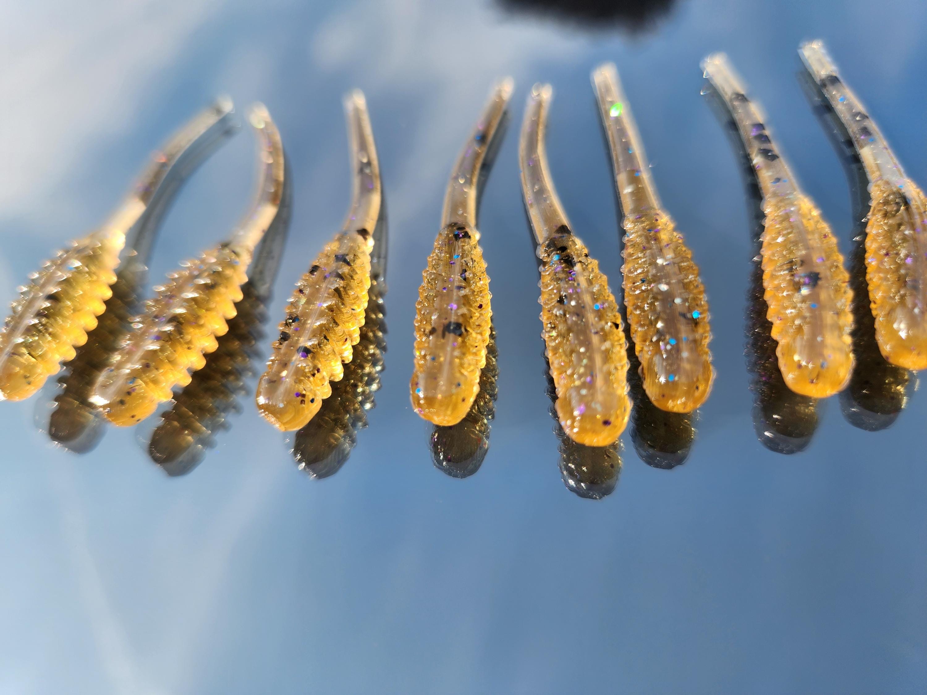 STS 2.25 Zipper Stinger Tail Soft Plastic Crappie Fishing Bait ...
