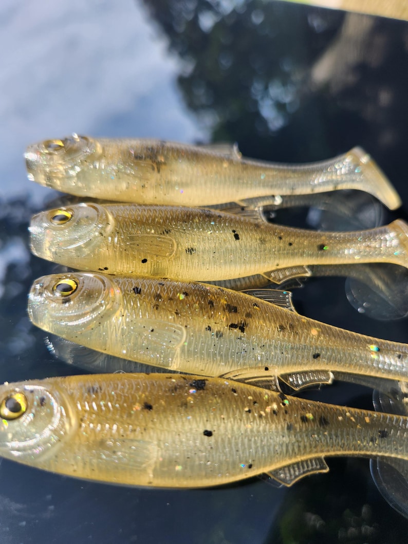 STS 3.8 Super Shad Swimbait Soft Plastic Bass Fishing Bait -- Sand Goby ...