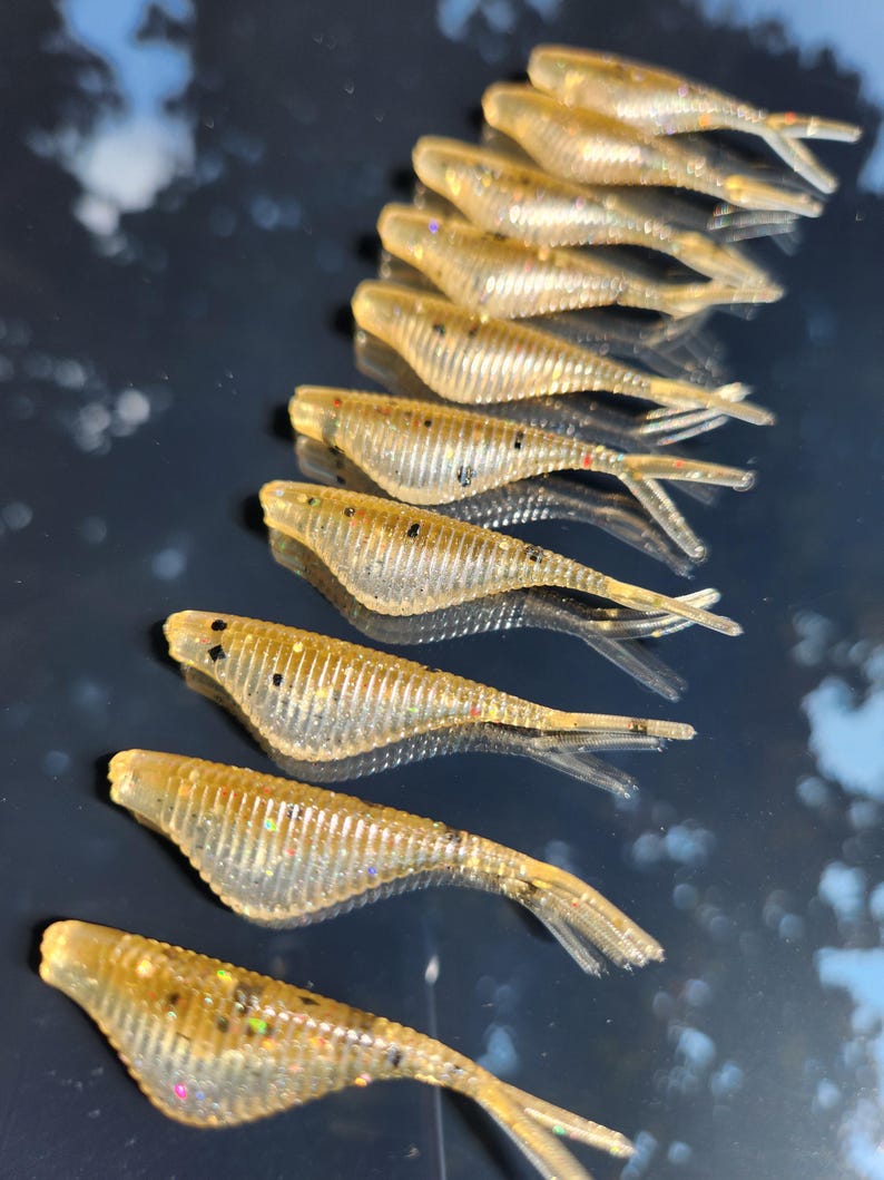 STS 2.25 Crappie Pork Belly Shad Soft Plastic Fishing Bait -- GL Goby ...