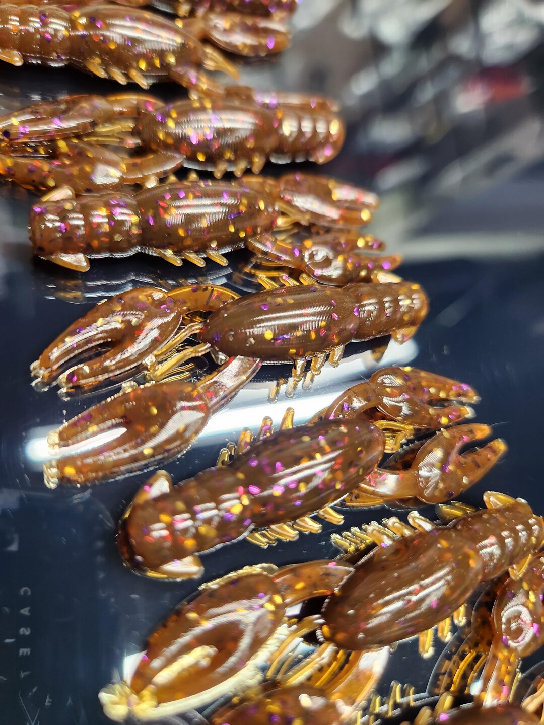 STS 2.5 Smallie Snack Craw Soft Plastic Bass Fishing Bait -- GPB Purple ...