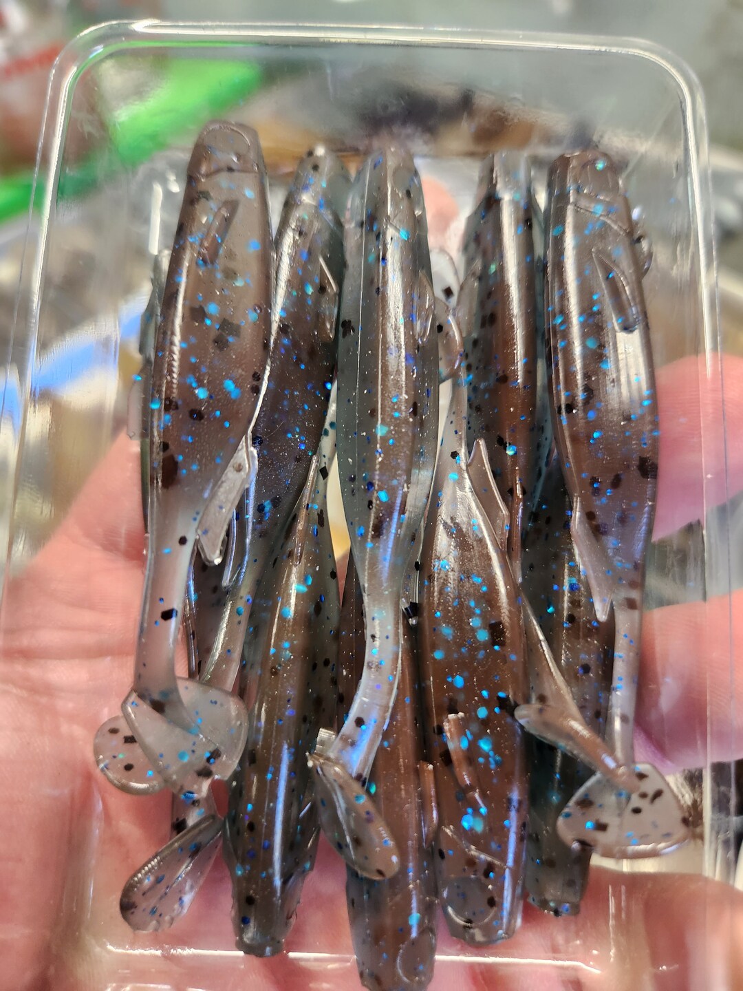 STS 3.0 SS Shad Swimbait Soft Plastic Bass Fishing Bait -- Blue Craw ...