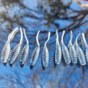 STS 2.25 Zipper Stinger Tail Soft Plastic Crappie Fishing Bait -- Threadfin Shad - Etsy