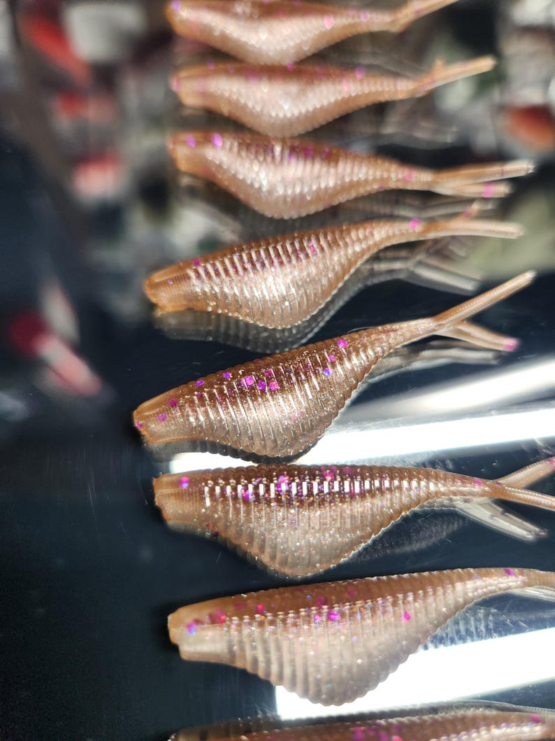 STS 2.25 Crappie Pork Belly Shad Soft Plastic Fishing Bait -- Easy ...