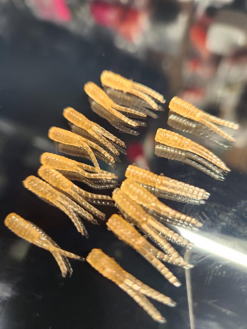 STS .75 Ice Twin Tickler Soft Plastic Ice Fishing Bait -- Sherbet ...