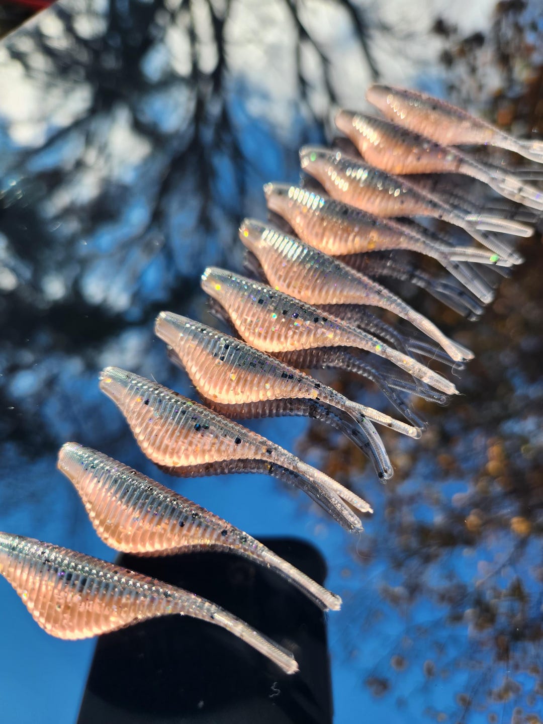 STS 2.25 Crappie Pork Belly Shad Soft Plastic Fishing Bait -- Electric ...