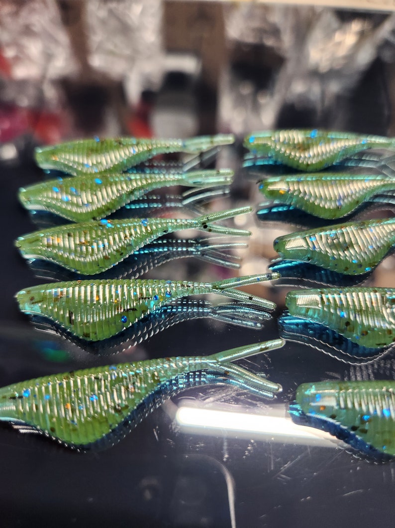 STS 2.25 Crappie Pork Belly Shad Soft Plastic Fishing Bait -- Aquatic ...