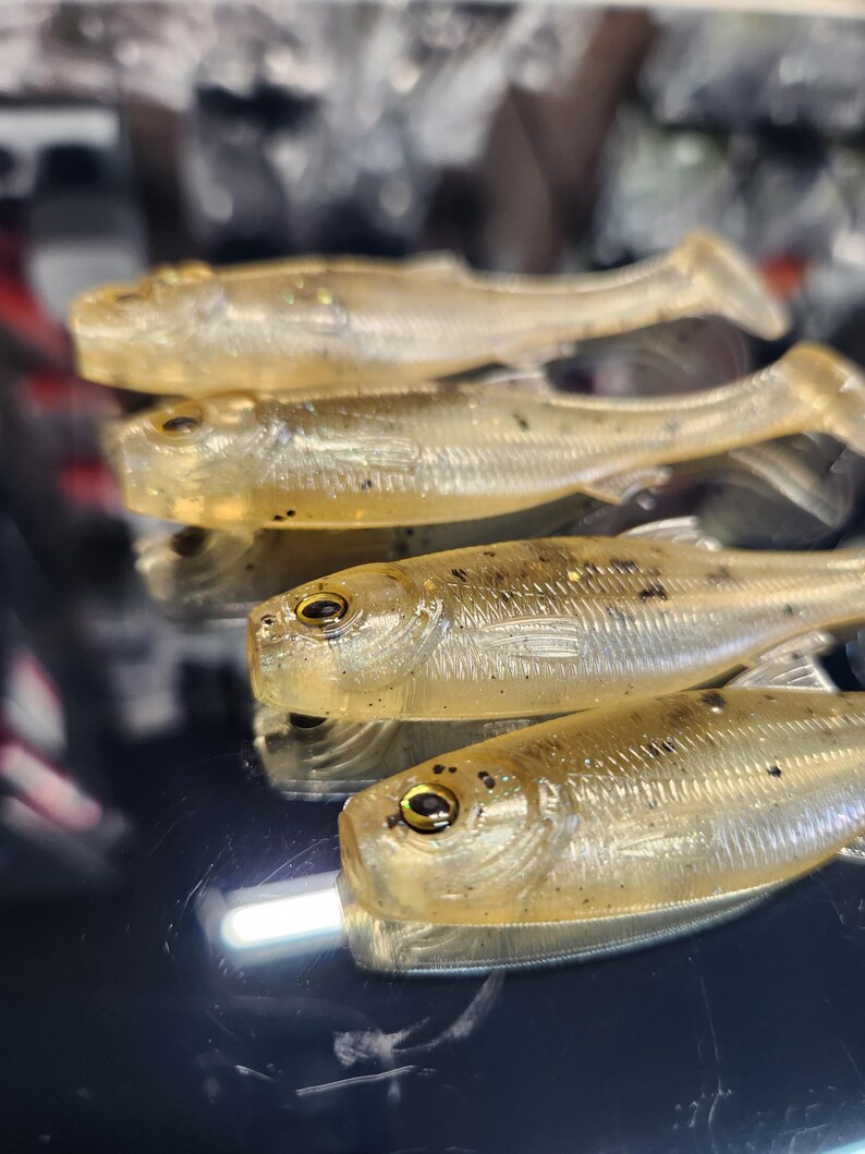 STS 3.8 Super Shad Swimbait Soft Plastic Bass Fishing Bait -- Sand Goby ...