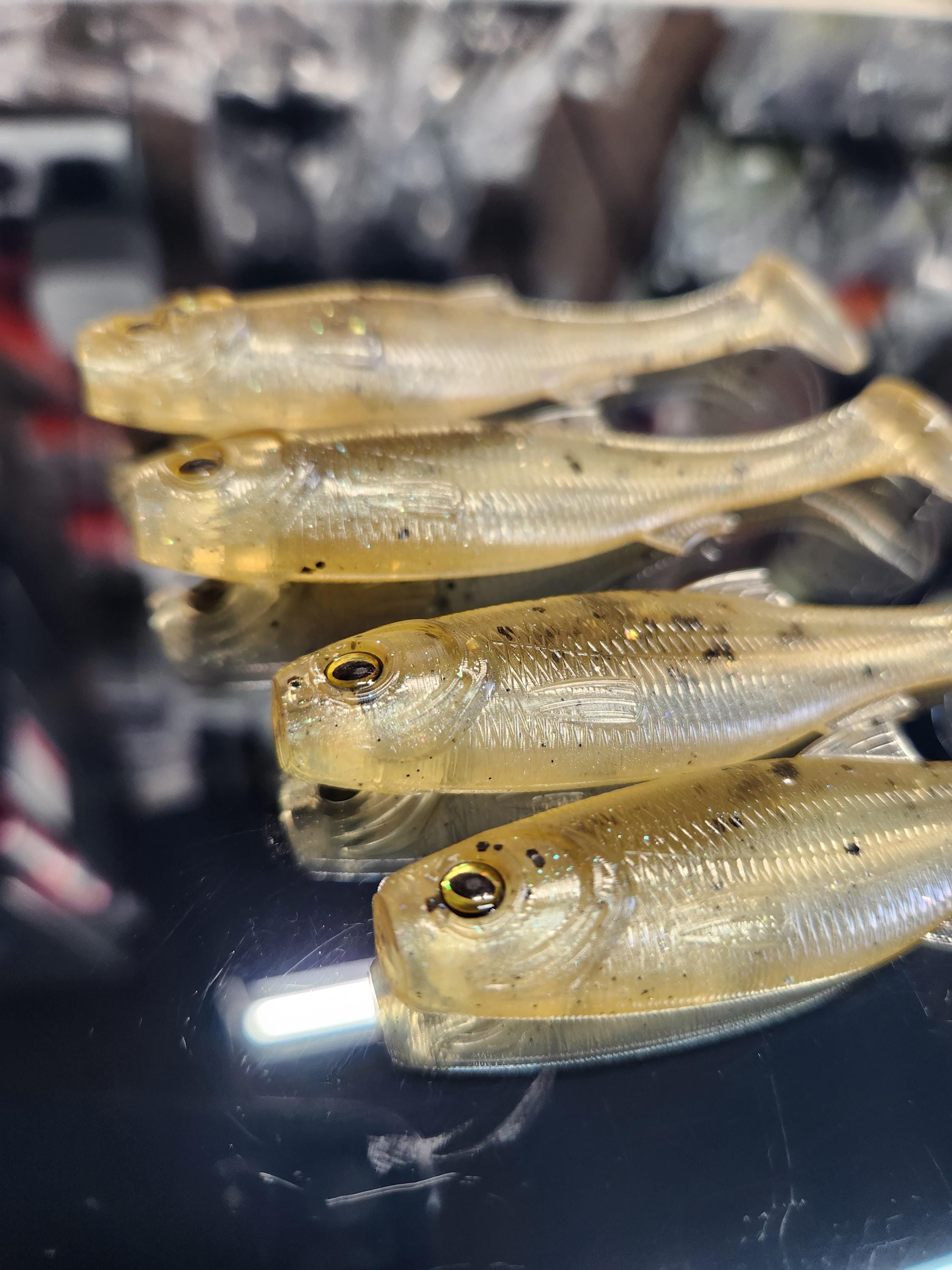 STS 3.8 Super Shad Swimbait Soft Plastic Bass Fishing Bait -- Sand Goby ...