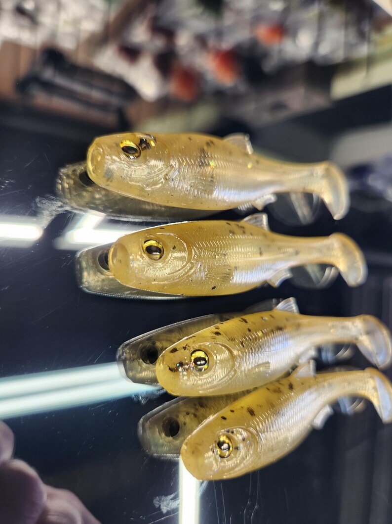 STS 3.8 Super Shad Swimbait Soft Plastic Bass Fishing Bait -- Sand Goby ...