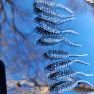 STS 2.25 Zipper Stinger Tail Soft Plastic Crappie Fishing Bait -- Threadfin Shad - Etsy