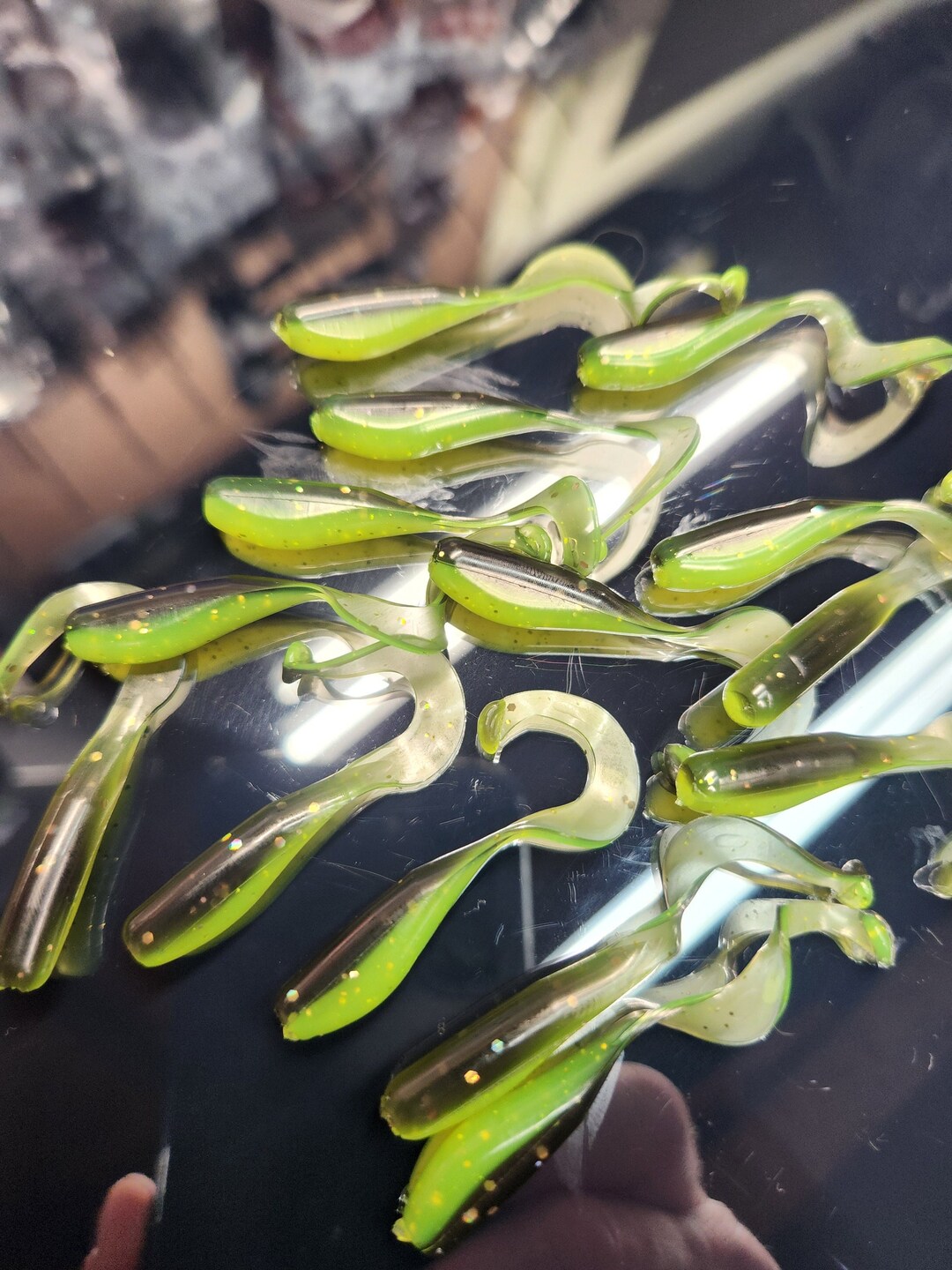 STS 1.75 BA Curly Tail Kicker Grub Soft Plastic Crappie Fishing Bait ...