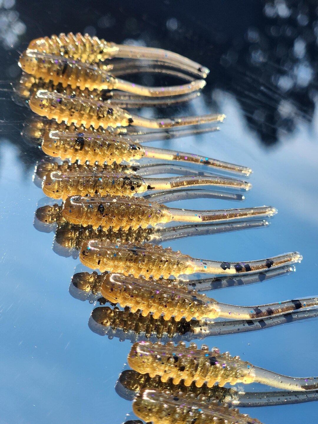 STS 2.25 Zipper Stinger Tail Soft Plastic Crappie Fishing Bait ...