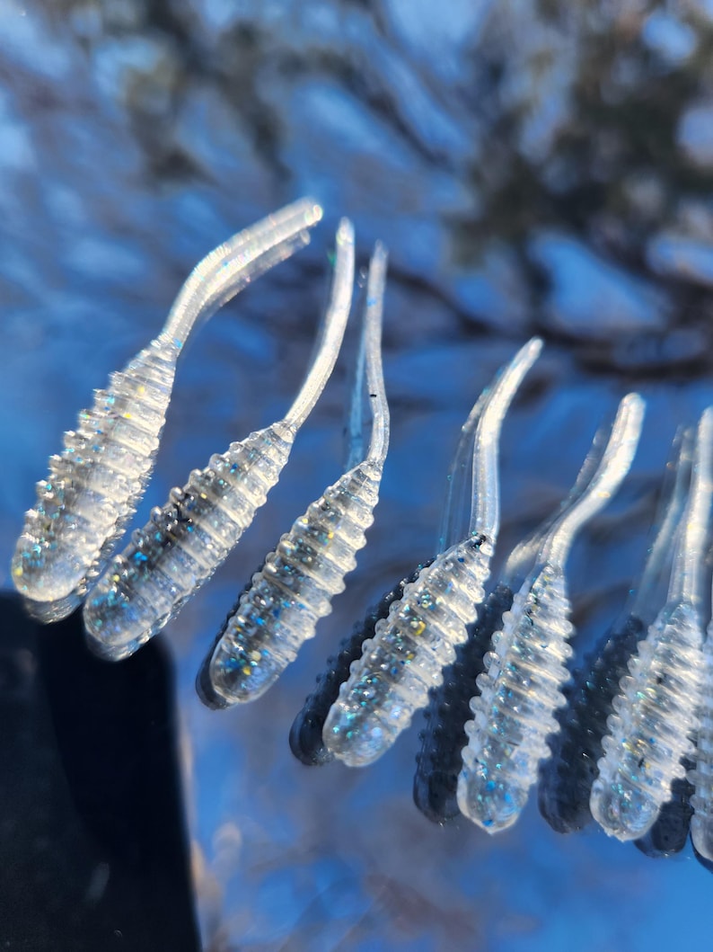 STS 2.25 Zipper Stinger Tail Soft Plastic Crappie Fishing Bait Threadfin Shad - Etsy