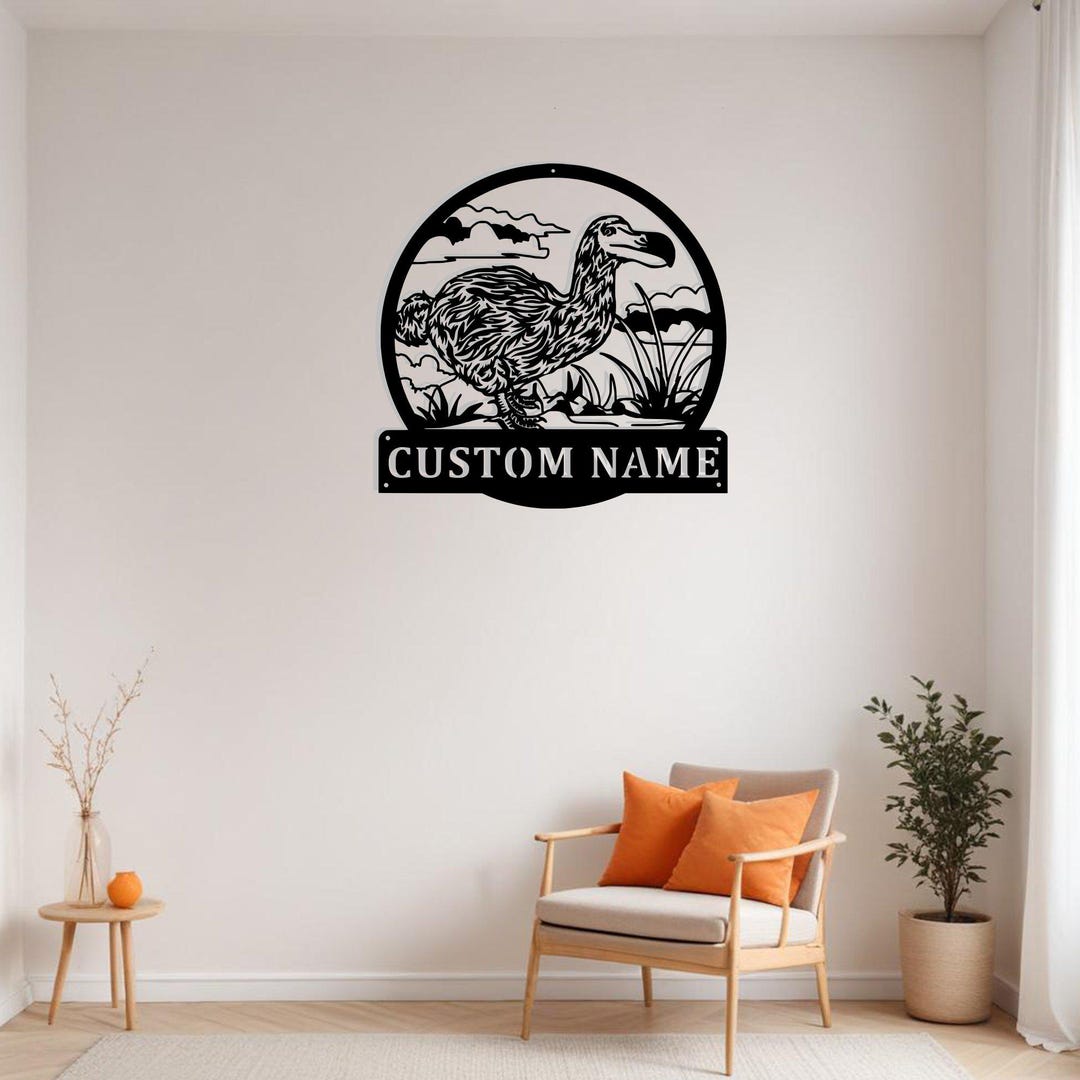 Custom Dodo Metal Wall Art, Personalized Dodo Decoration for Home Decor ...