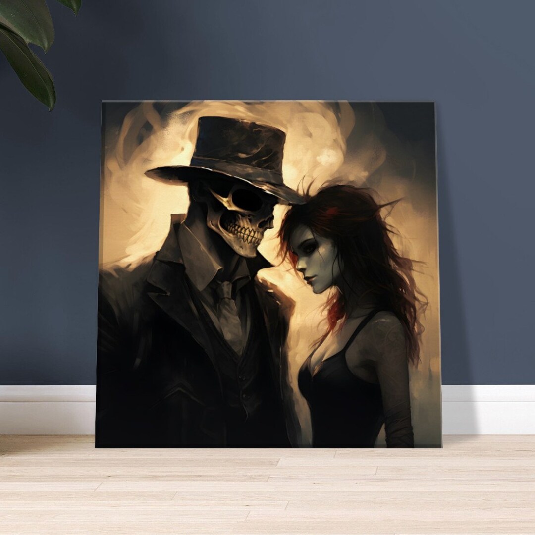 Skulduggery Pleasant Print on Canvas, Skeleton, Valkyrie Cain Canvas - Etsy